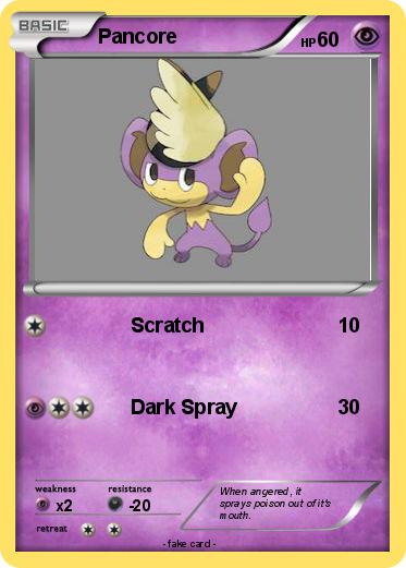 Pokémon Pancore - Scratch - My Pokemon Card