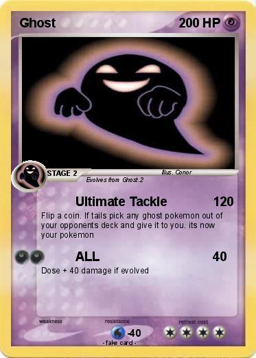Pokémon Ghost 2301 2301 - Ultimate Tackle - My Pokemon Card