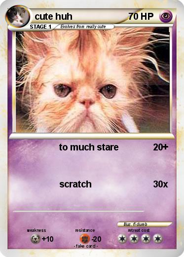 Pokémon cute huh - to much stare - My Pokemon Card
