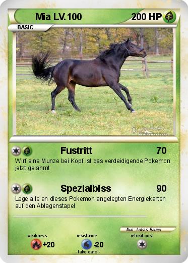 Pokémon Mia LV 100 100 - Fustritt - My Pokemon Card
