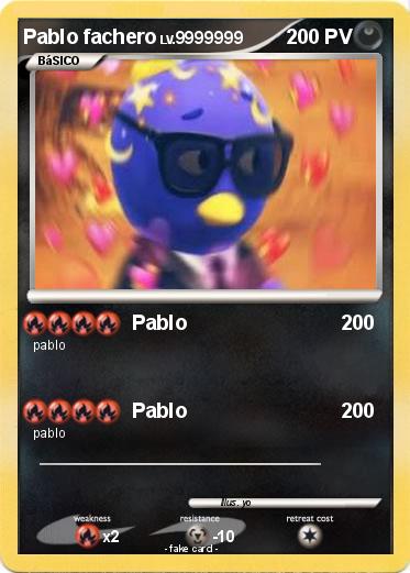 Pokémon Pablo fachero - Pablo - Mi carta pokémon