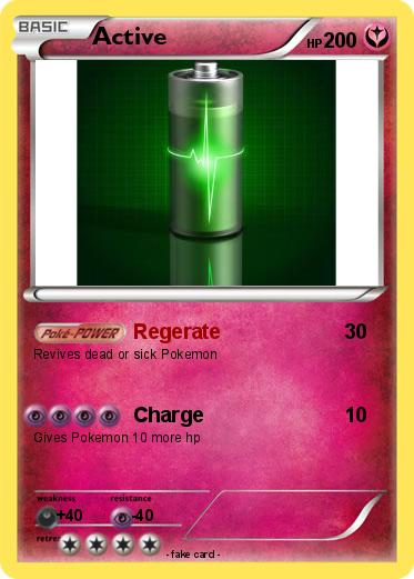 Pokémon Active 18 18 - Regerate - My Pokemon Card