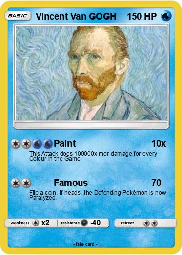 Pokémon Vincent Van GOGH 15 15 - Paint - My Pokemon Card