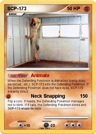 Pokémon SCP 173 47 47 - Animate - My Pokemon Card