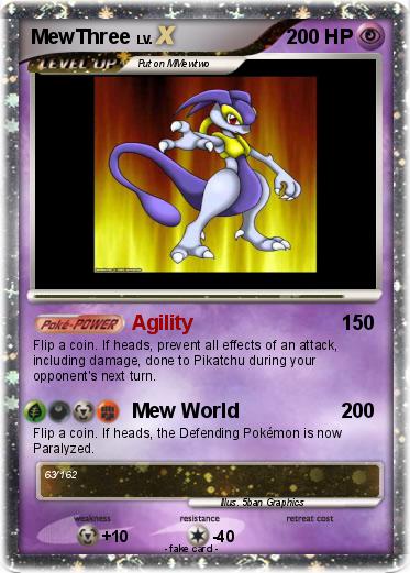 Pokémon MewThree 1230 1230 - Agility - My Pokemon Card
