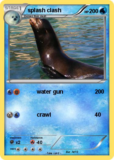 Pokémon splash clash - water gun - My Pokemon Card