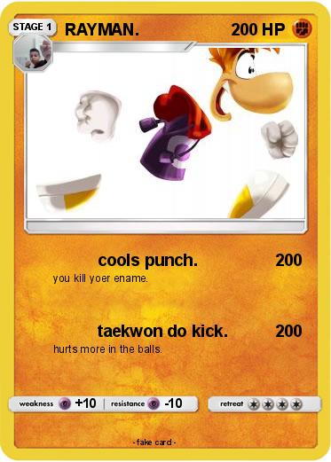 Pokémon RAYMAN 495 495 - cools punch. - My Pokemon Card