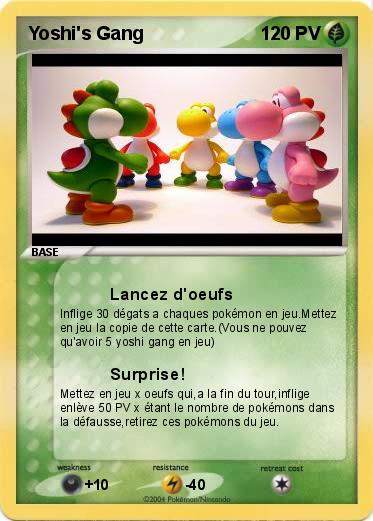 Pokémon Yoshi s Gang - Lancez d'oeufs - Ma carte Pokémon