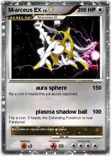 Pokémon M arceus EX 1 1 - aura sphere - My Pokemon Card