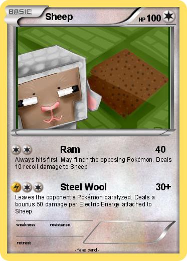 Pokémon Sheep 99 99 - Ram - My Pokemon Card