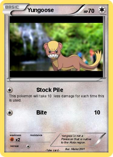 Pokémon Yungoose - Stock Pile - My Pokemon Card