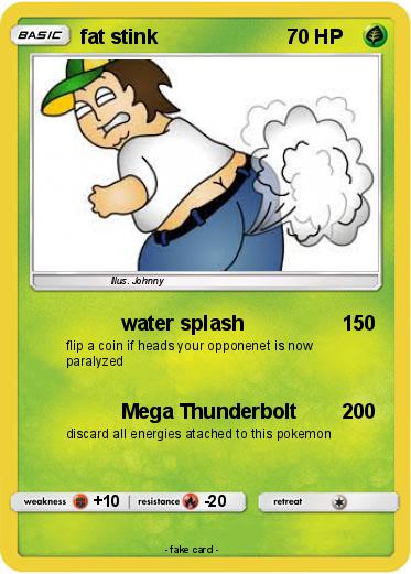 Pokémon fat stink - water splash - My Pokemon Card