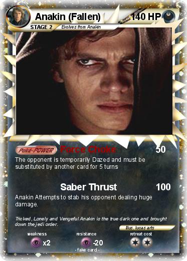 Pokémon Anakin Fallen - Force Choke - My Pokemon Card