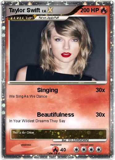 Pokémon Taylor Swift 319 319 - Singing - My Pokemon Card
