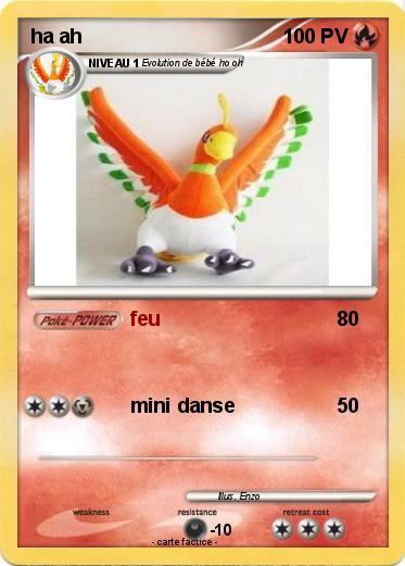 Pokémon ha ah 3 3 - feu - Ma carte Pokémon