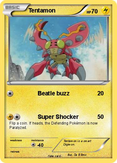 Pokémon Tentamon - Beatle buzz - My Pokemon Card