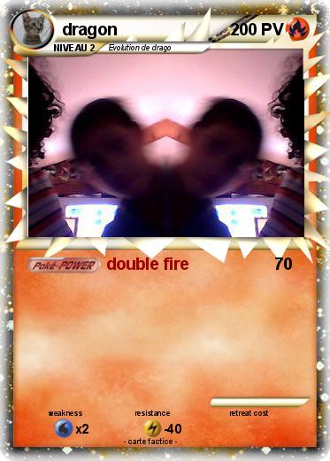 Pokémon dragon 6667 6667 - double fire - Ma carte Pokémon