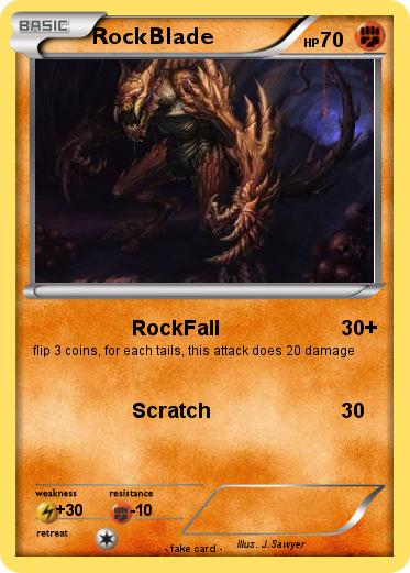 Pokémon RockBlade - RockFall - My Pokemon Card