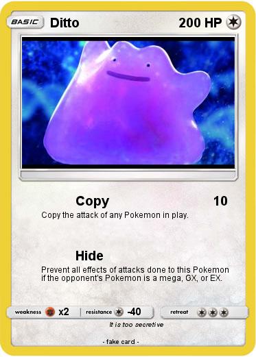 Pokémon Ditto 823 823 - Copy - My Pokemon Card
