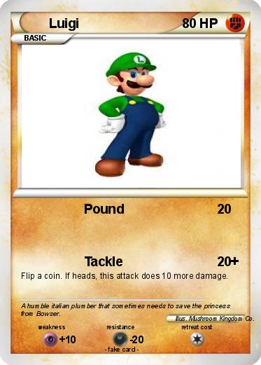 Pokémon Luigi 1446 1446 - Pound - My Pokemon Card