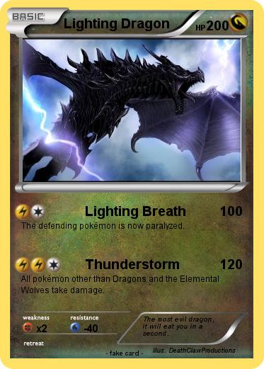 Pokémon Lighting Dragon 52 52 - Lighting Breath - My Pokemon Card