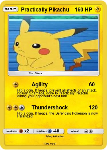 Pokémon Practically Pikachu - Agility - My Pokemon Card