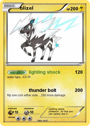 Pokémon blizel 1 1 - lighting shock - My Pokemon Card