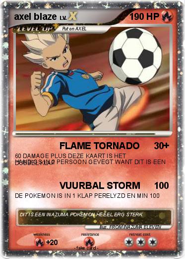 Pokémon axel blaze 758 758 - FLAME TORNADO - My Pokemon Card