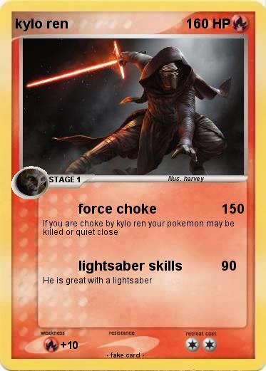 Pokémon kylo ren 421 421 - force choke - My Pokemon Card