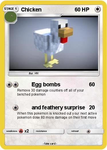 Pokémon Chicken 1201 1201 - Egg bombs - My Pokemon Card