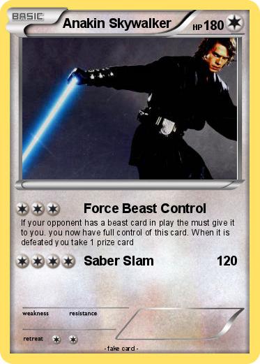 Pokémon Anakin Skywalker 298 298 - Force Beast Control - My Pokemon Card