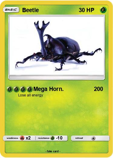 Pokémon Beetle 64 64 - Mega Horn. - My Pokemon Card
