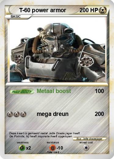 Pokémon T 60 power armor - Metaal boost - My Pokemon Card