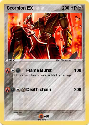 Pokémon Scorpion EX 3 3 - Flame Burst - My Pokemon Card