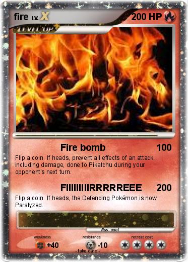 Pokémon fire 3802 3802 - Fire bomb - My Pokemon Card