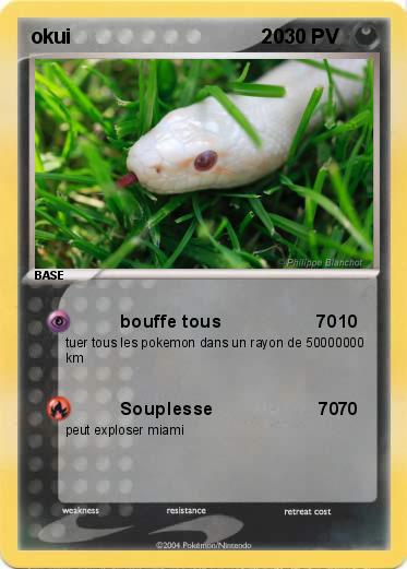 Pokémon okui 20 20 - bouffe tous 70 - Ma carte Pokémon