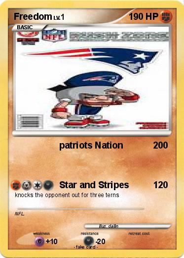 Pokémon Freedom 25 25 - patriots Nation - My Pokemon Card