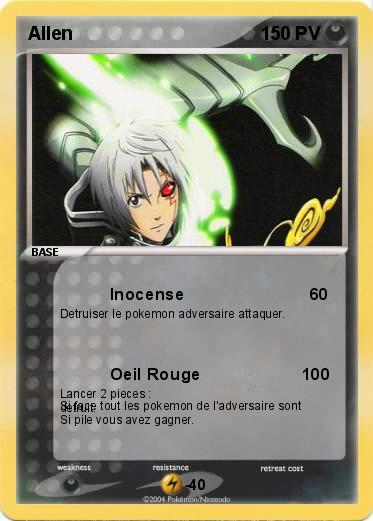 Pokémon Allen 34 34 - Inocense - Ma carte Pokémon