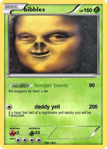Pokémon bibbles 2 2 - booger boom - My Pokemon Card