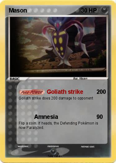 Pokémon Mason 299 299 - Goliath strike - My Pokemon Card