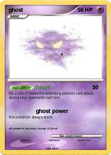 Pokémon ghost 2880 2880 - haunt - My Pokemon Card