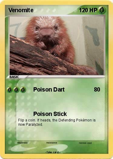 Pokémon Venomite 1 1 - Poison Dart - My Pokemon Card