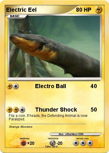 Pokémon Electric Eel 14 14 - Electro Ball - My Pokemon Card