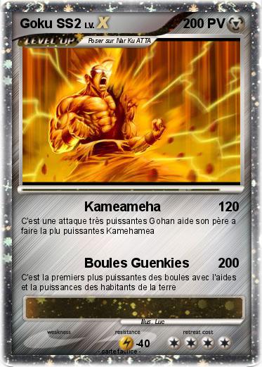 Pokémon Goku SS2 48 48 - Kameameha - Ma carte Pokémon