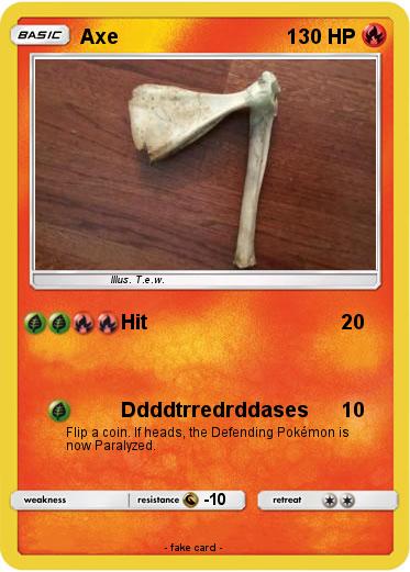 Pokémon Axe 89 89 - Hit - My Pokemon Card