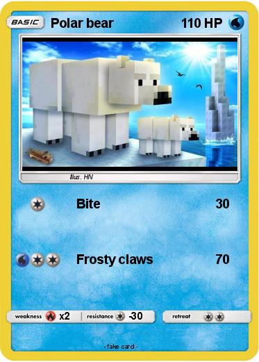 Pokémon Polar bear 129 129 - Bite - My Pokemon Card