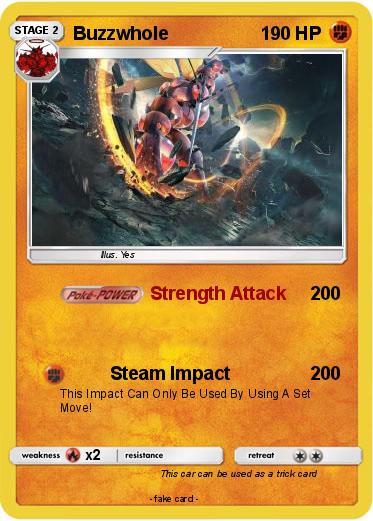 Pokémon Buzzwhole 1 1 - Strength Attack - My Pokemon Card