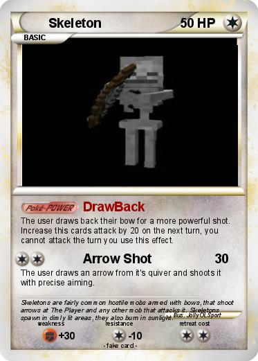 Pokémon Skeleton 454 454 - DrawBack - My Pokemon Card