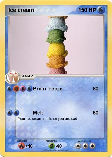 Pokémon Ice cream 8Hlf - Brain freeze - My Pokemon Card