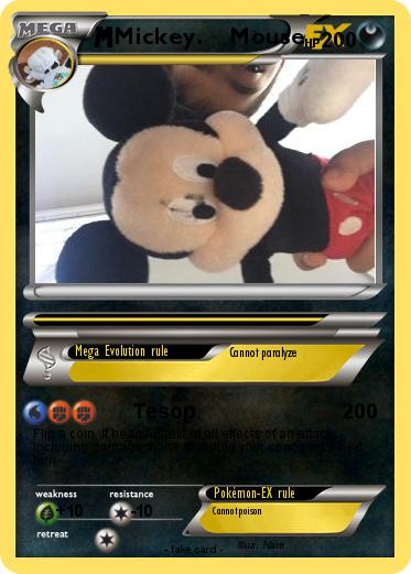Pokémon Mickey Mouse 295 295 - Tesop - My Pokemon Card